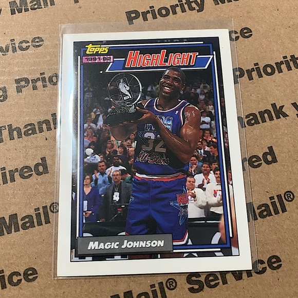 Topps | Other | Magic Johnson 92 Topps Card No 2 | Poshmark